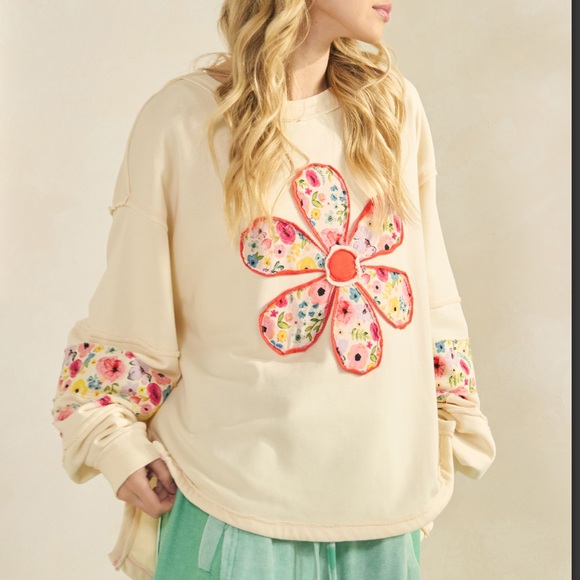 Sage + Fig | Tops | Sf Sage Fig New Daisy Flower Patchwork Top Small ...